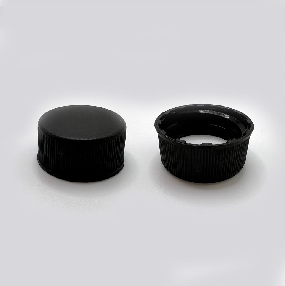 22-400 Black PP Continuous Thread Closure with Foam Liner — K.G ...