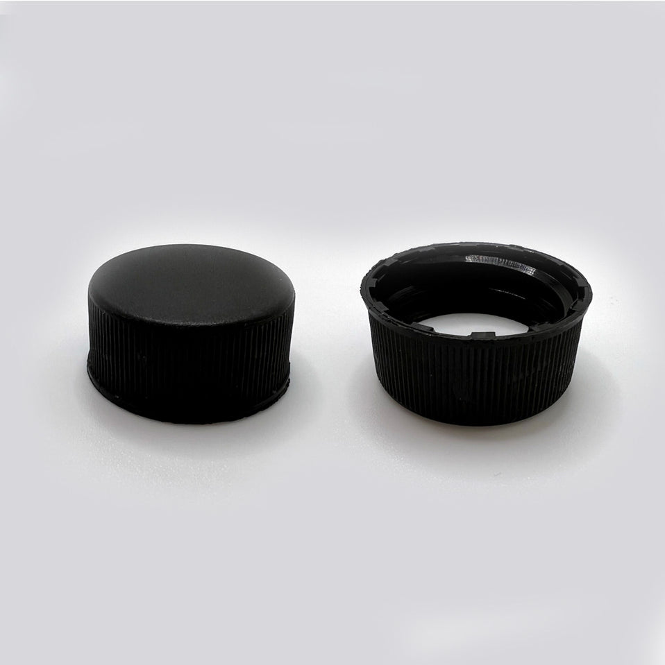 22-400 Black PP Continuous Thread Closure with Foam Liner — K.G ...