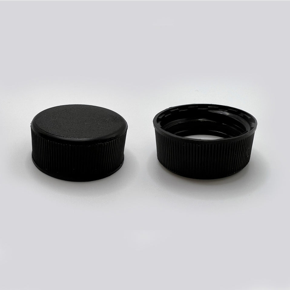 24-400 Black PP Continuous Thread Closure with Foam Liner — K.G ...